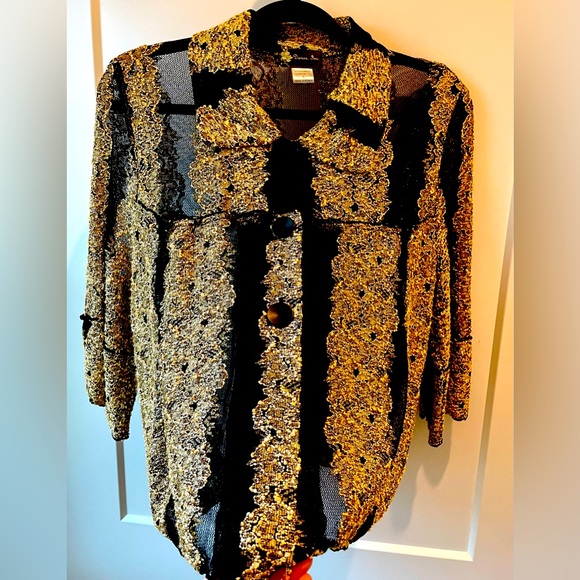 Damee,Inc | Jackets & Coats | Brilliant Vintage Overlay Jacket | Poshmark
